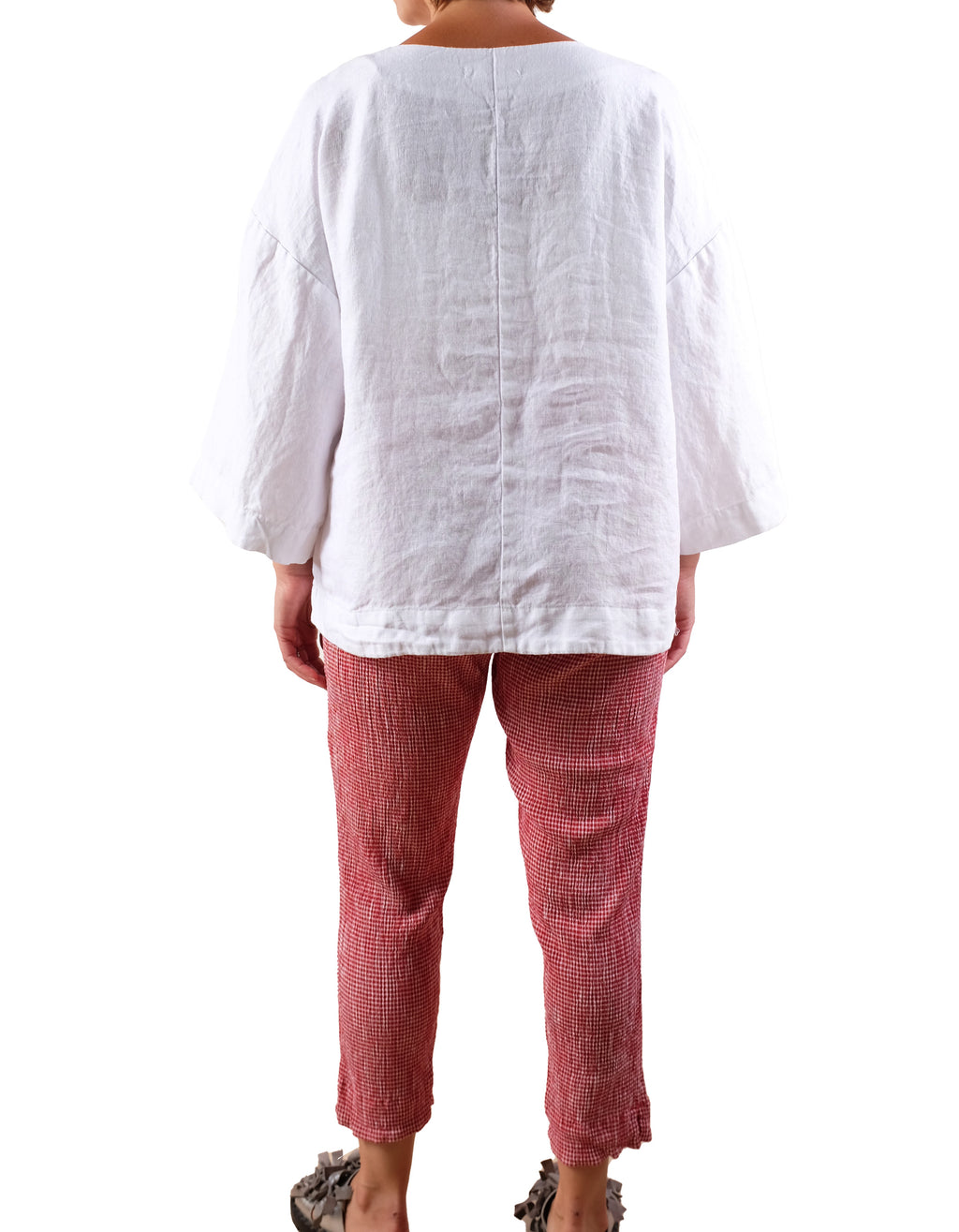Cutloose Split Neck Pullover in White – Zelda Nashville